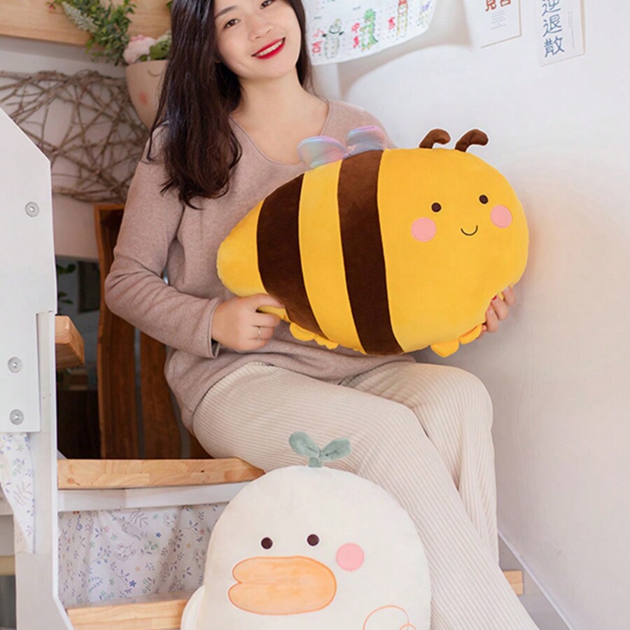 20 Inch Plush Bumblebee Stuffed Animal Bumble Bee Hugging Pillow Honey ...