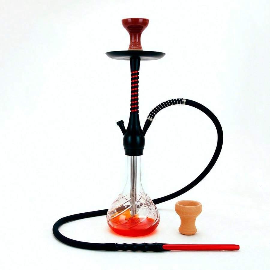 1pc 22-Inch Classic Dual-Color Single-Stem Medium Hookah With Matching ...
