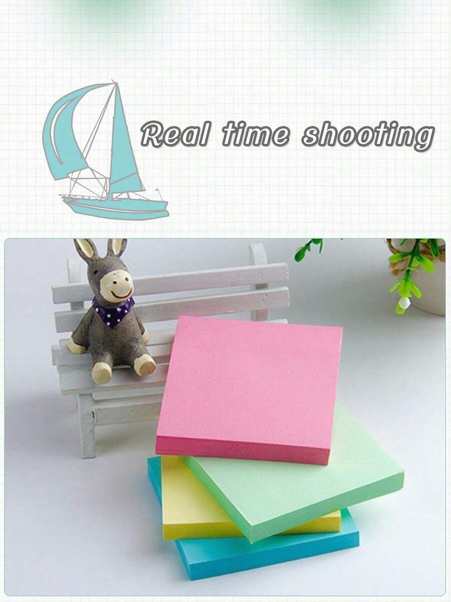1 Pc 100 Sheets , Paper Sticky Notes,Sticky Notes In Morandi Color ...
