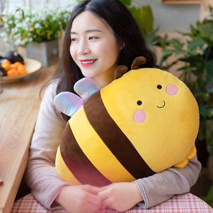 20 Inch Plush Bumblebee Stuffed Animal Bumble Bee Hugging Pillow Honey ...