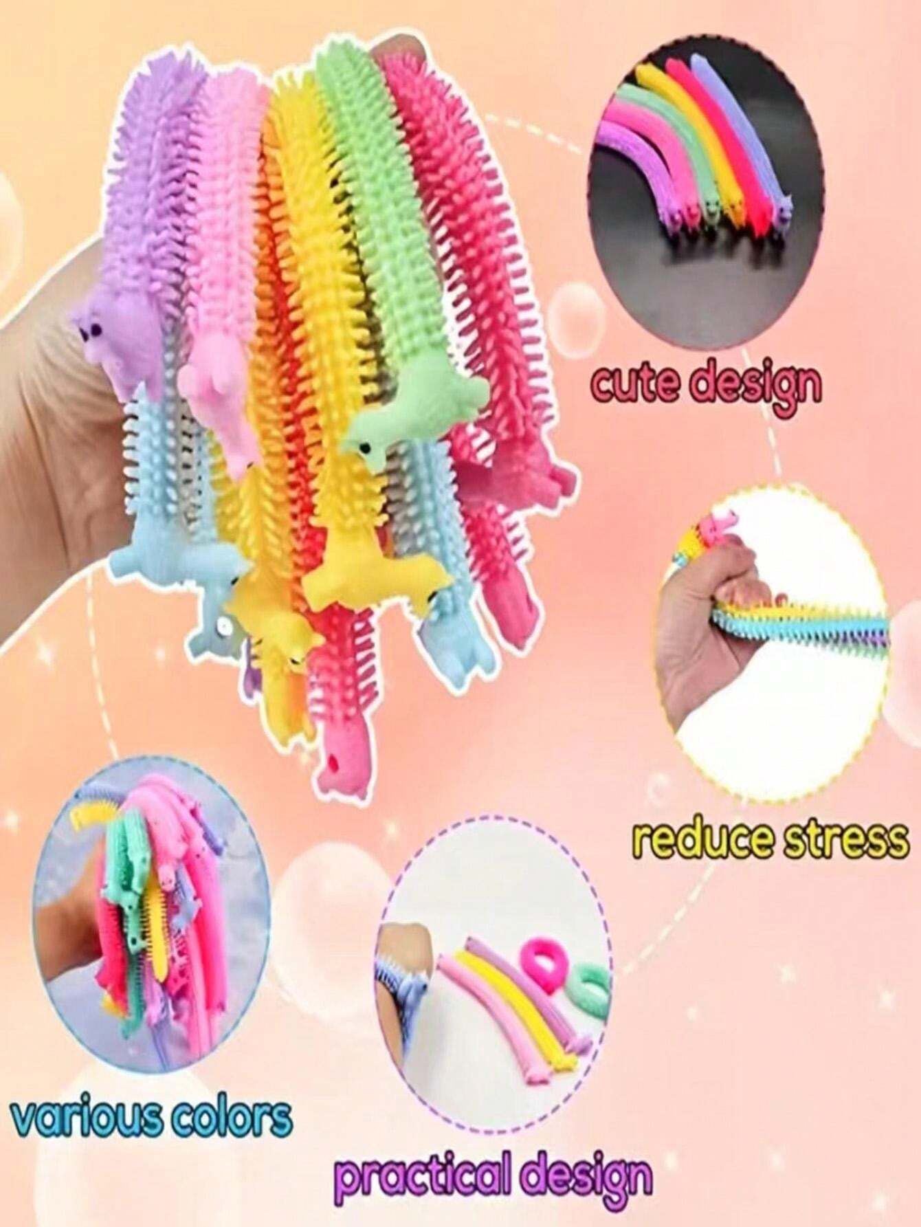 3pcs Elastic Fidget Toys, Upgraded Sensory Cord, Colorful Fidget ...