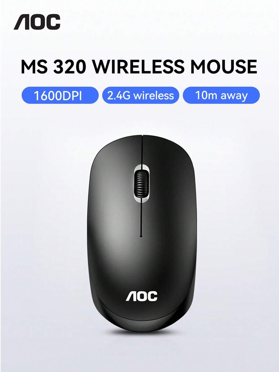 AOC MS320 Wireless Mouse, 2.4GHz Wireless Mouse With USB Receiver ...