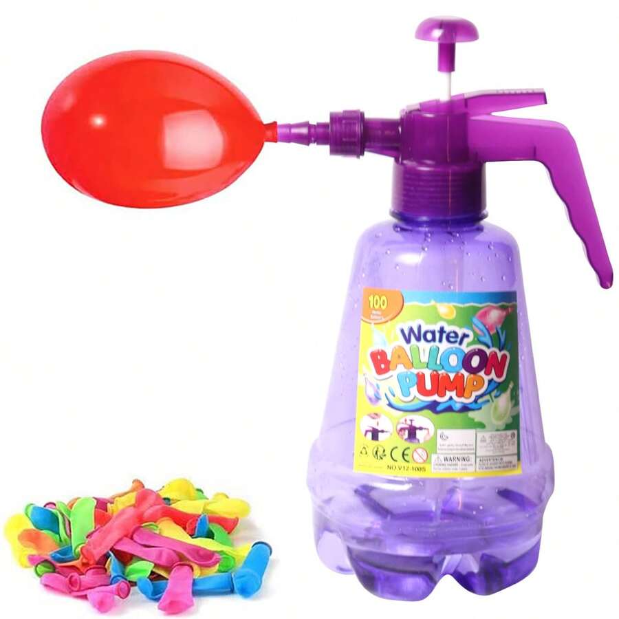 Portable Inflatable Three In One Water Balloon Pump Station, Filled ...