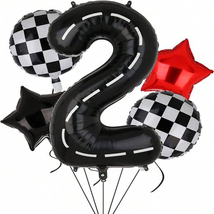 Racing Birthday Balloon 40 Inches (Approximately 101.6cm) Racing Number ...