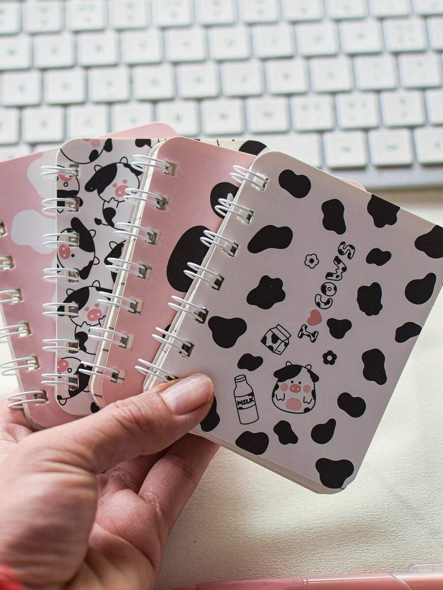 Set Of 4 A7 Wirebound Notebooks, Each Notebook Has 80 Pages With ...