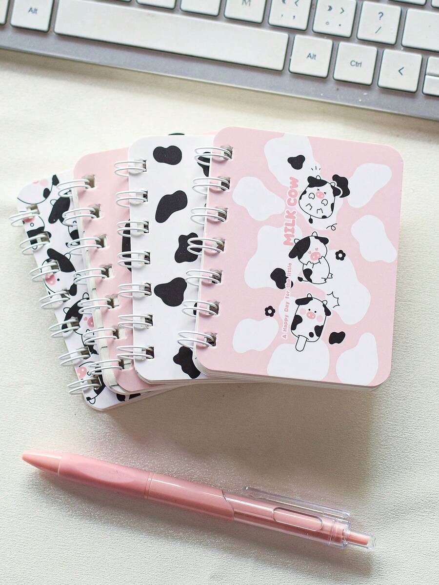 Set Of 4 A7 Wirebound Notebooks, Each Notebook Has 80 Pages With ...
