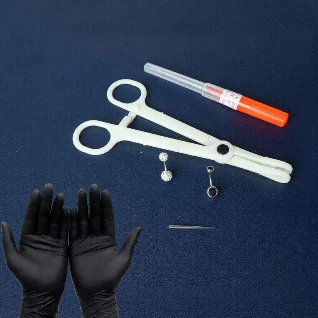 6pcs Belly Button Piercing Tool Kit, Including Round Mouth Piercing ...