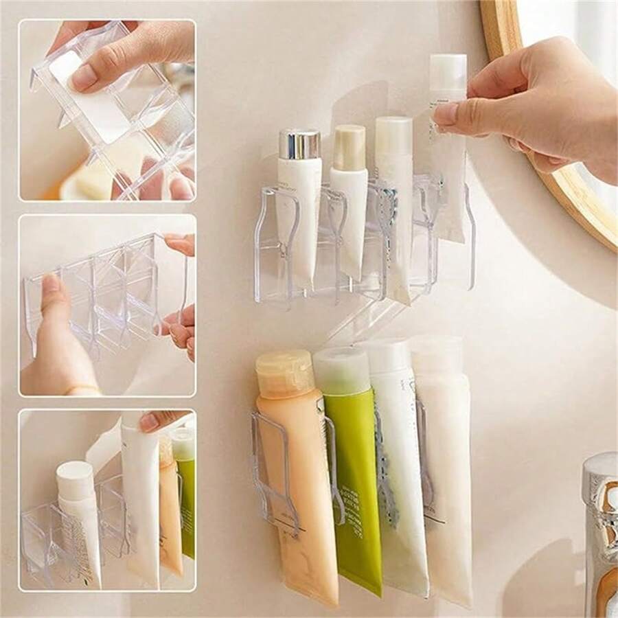 Wall-Mounted Skincare Organizer Shelf For Cleansers, Wall-Mounted ...