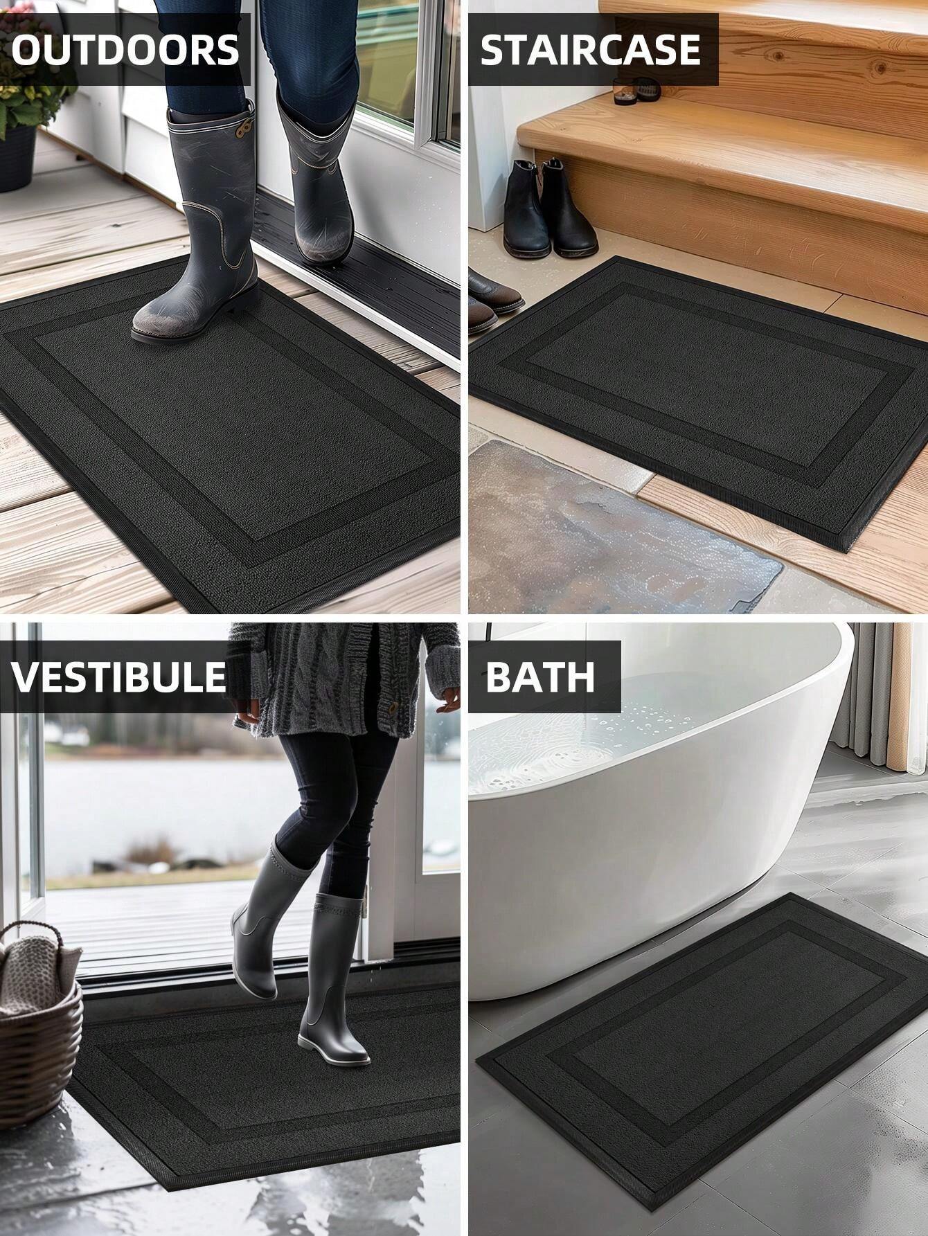 1pc Front Door Mat Indoor Outdoor Entrance, Waterproof All-Season, All ...