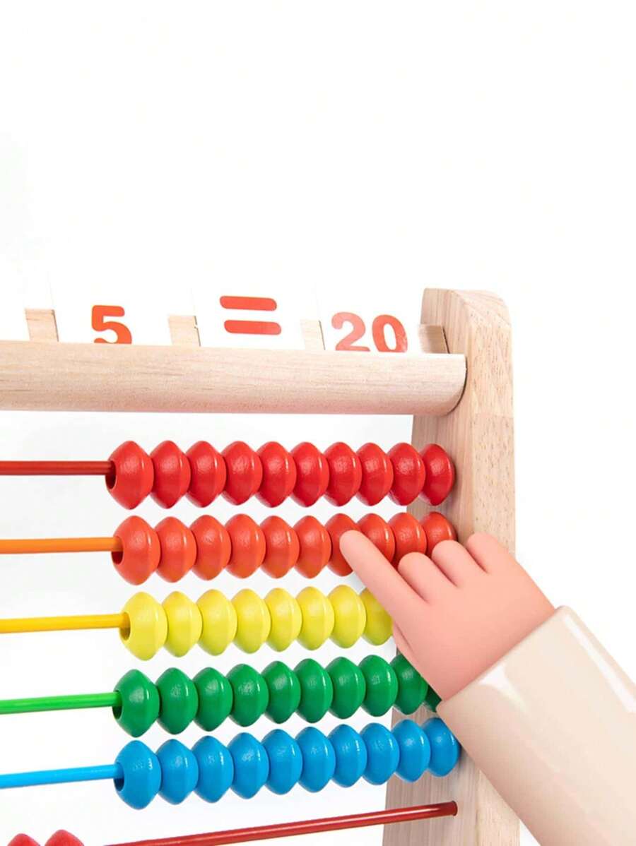 Children's Toys Wooden Counting Stand Count Sticks Log Counting Stand ...