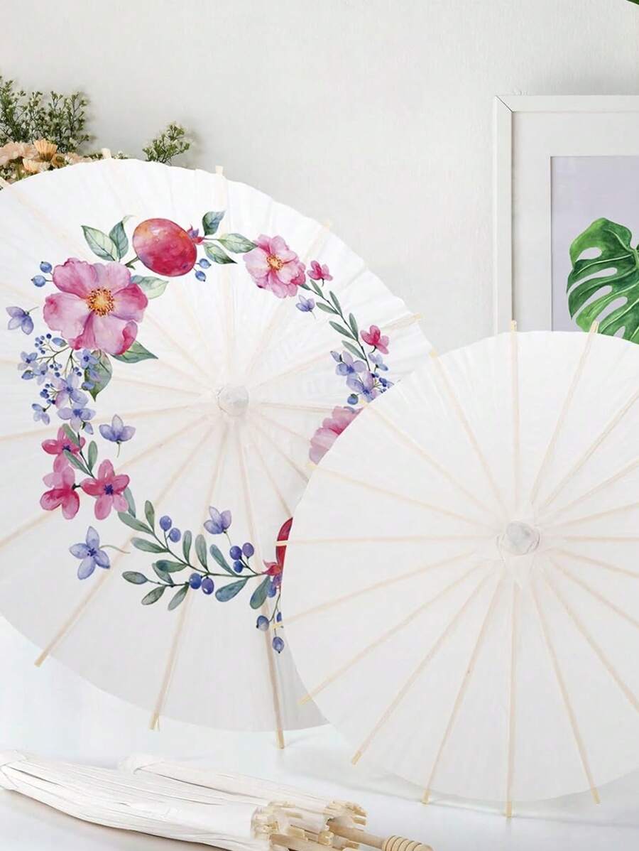1Pc Sun Umbrellas, Paper Umbrellas, DIY Paintings, Handmade Decorative ...