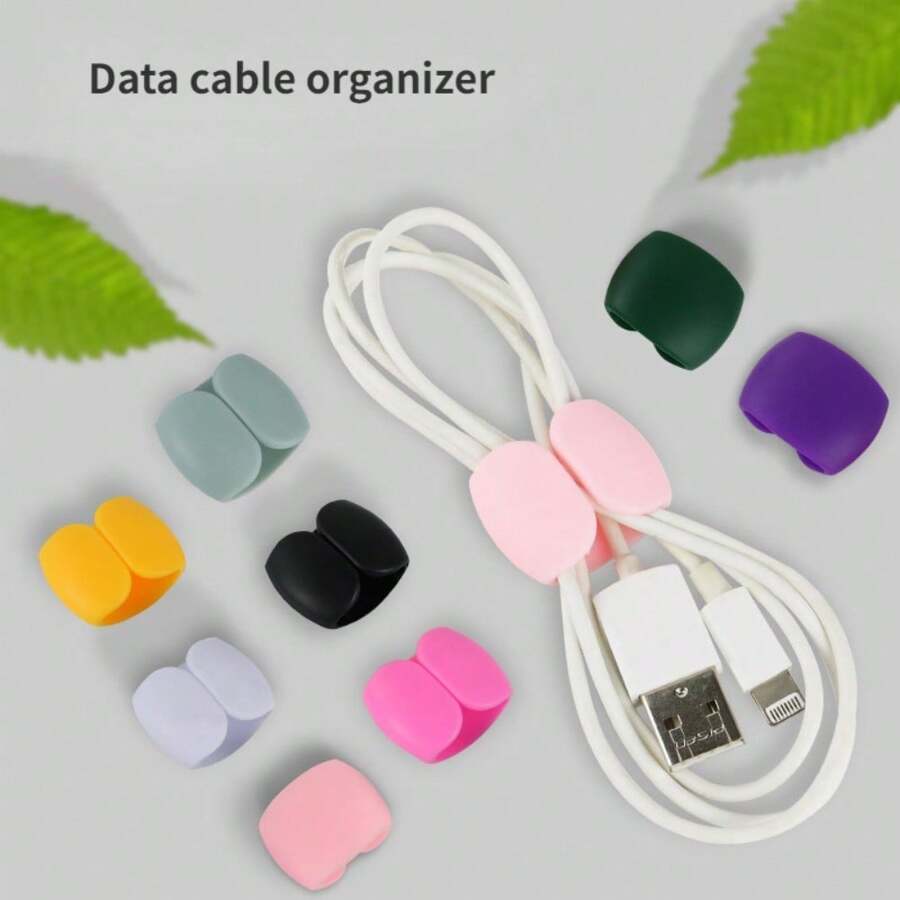 30 Reusable Silicone Cable Storage Devices, Headphone Cable Storage ...