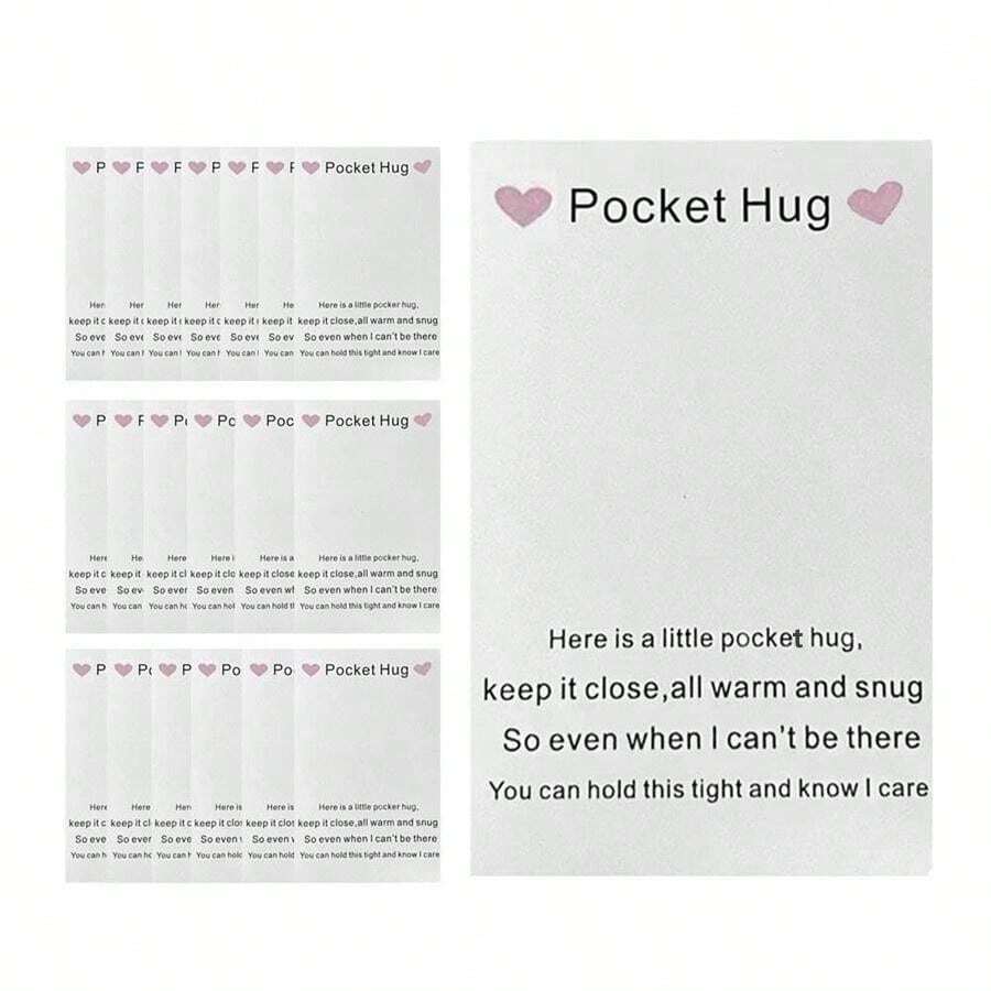 20/30 Pocket Hug Cards, Pocket Hug Backing Cards, Blank Cardstock ...
