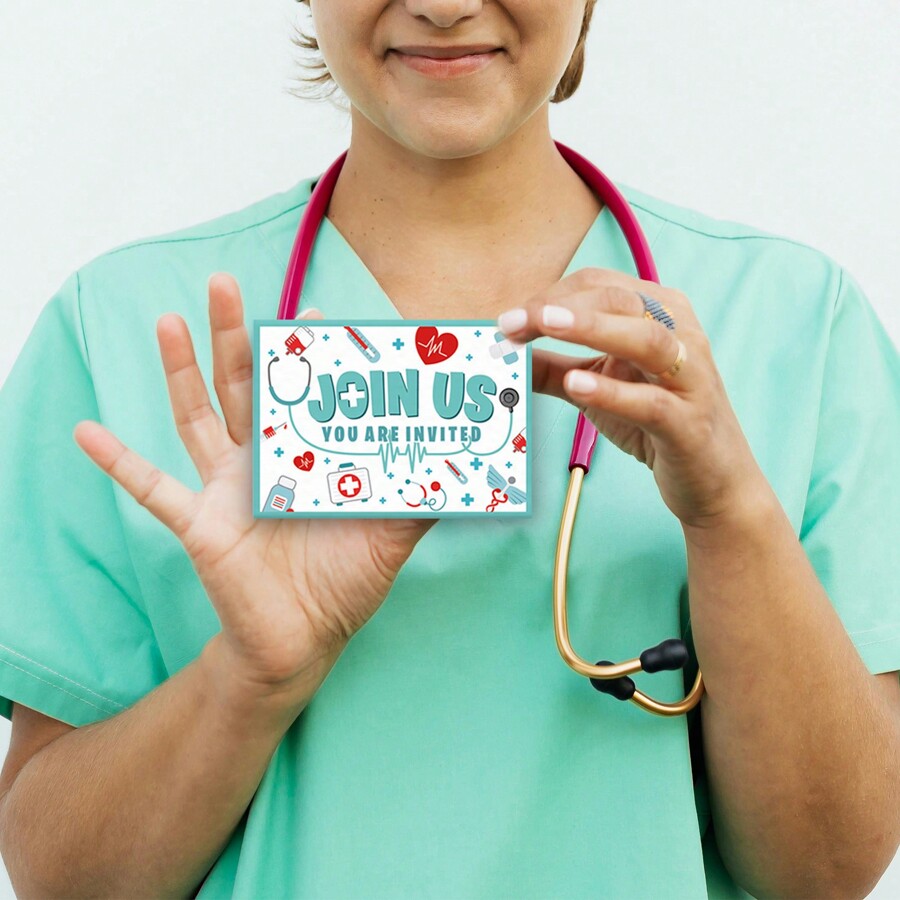 24PCS Happy National Nurses Day Thank You Card, Invitation Card ...