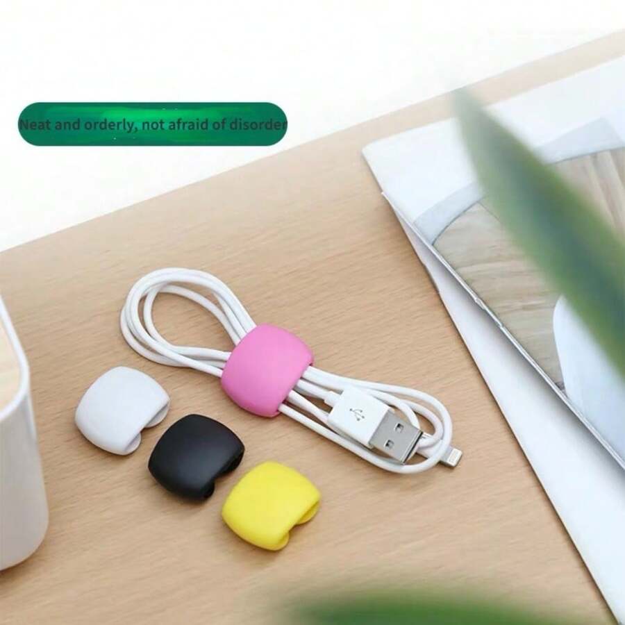 30 Reusable Silicone Cable Storage Devices, Headphone Cable Storage ...