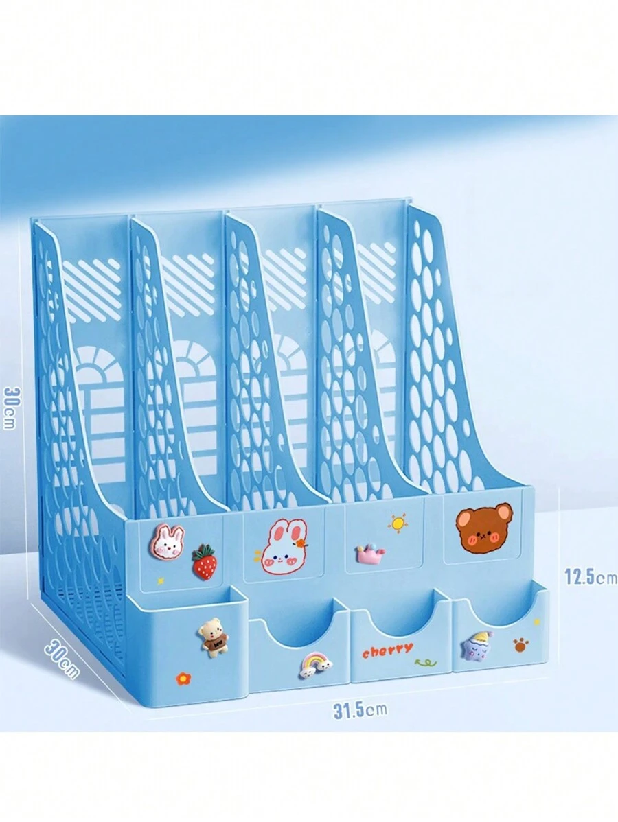 File Storage Box Document Folder Bookshelf Book Stand Data Holder ...