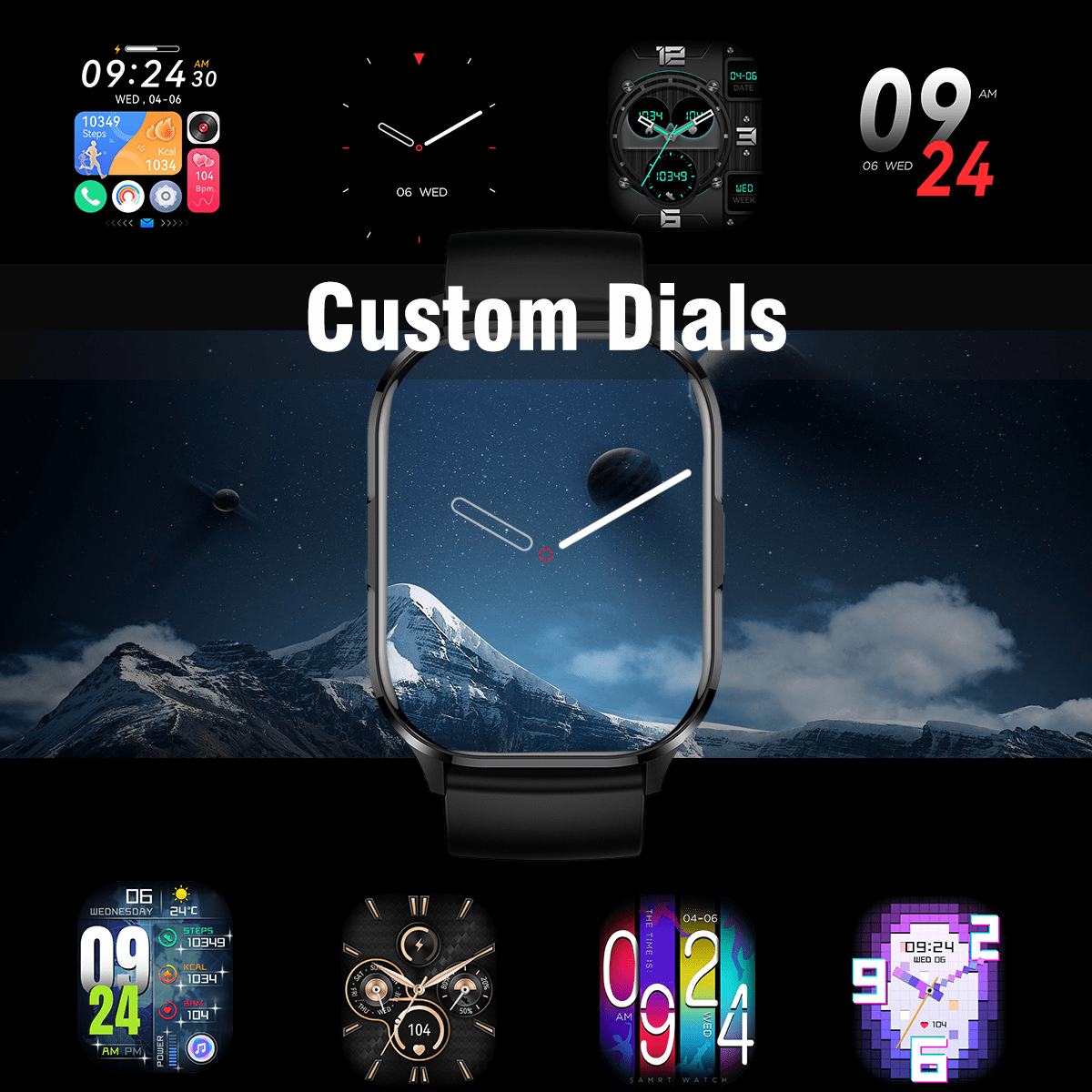 SENBONO AMOLED Smart Watch With Wireless Make Or Answer Call,Alway On DisPlay Full Touch HD ...