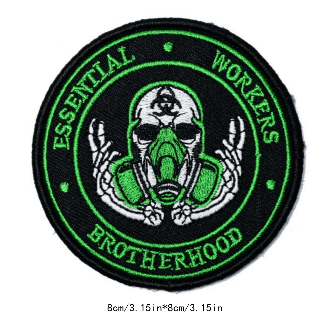 ESSENTIAL WORKERS BROTHERHOOD Embroidered Patch With Hook And Loop ...
