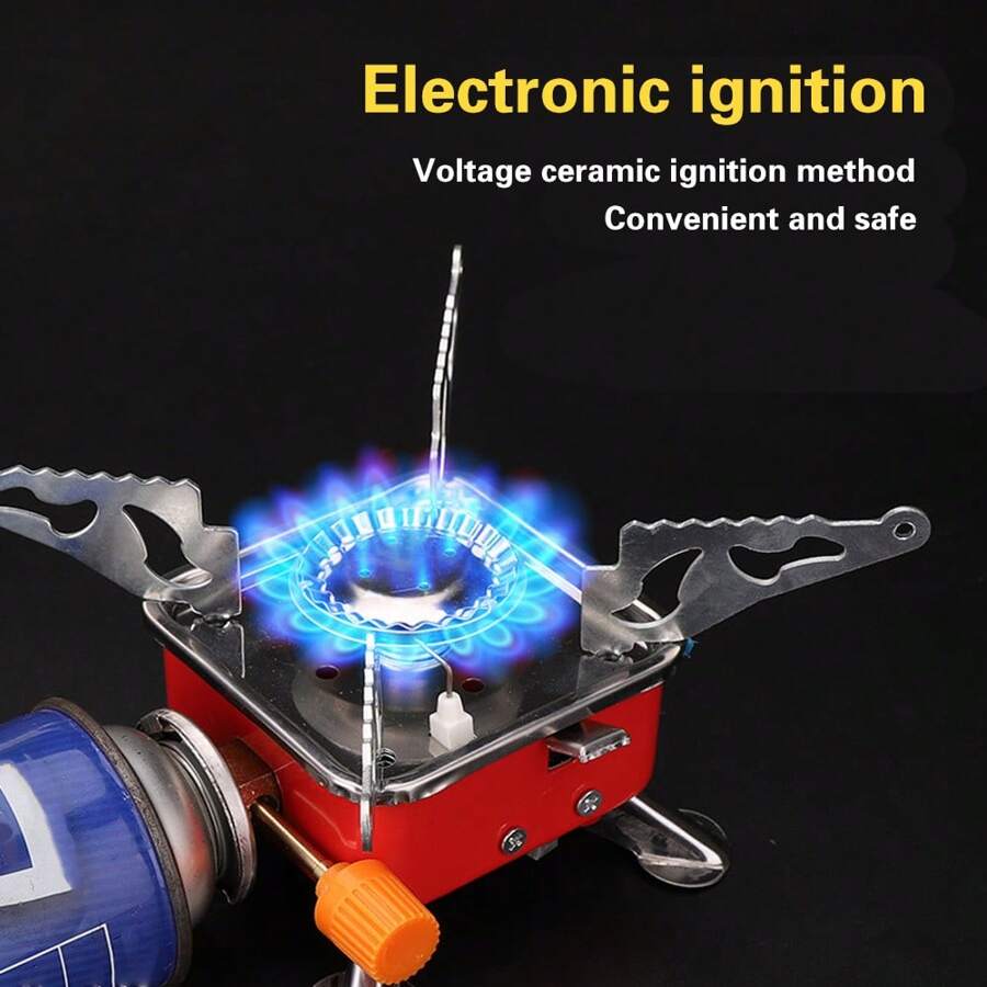 Mini Outdoor Portable Gas Stove, Folding Camping Butane Stove With ...