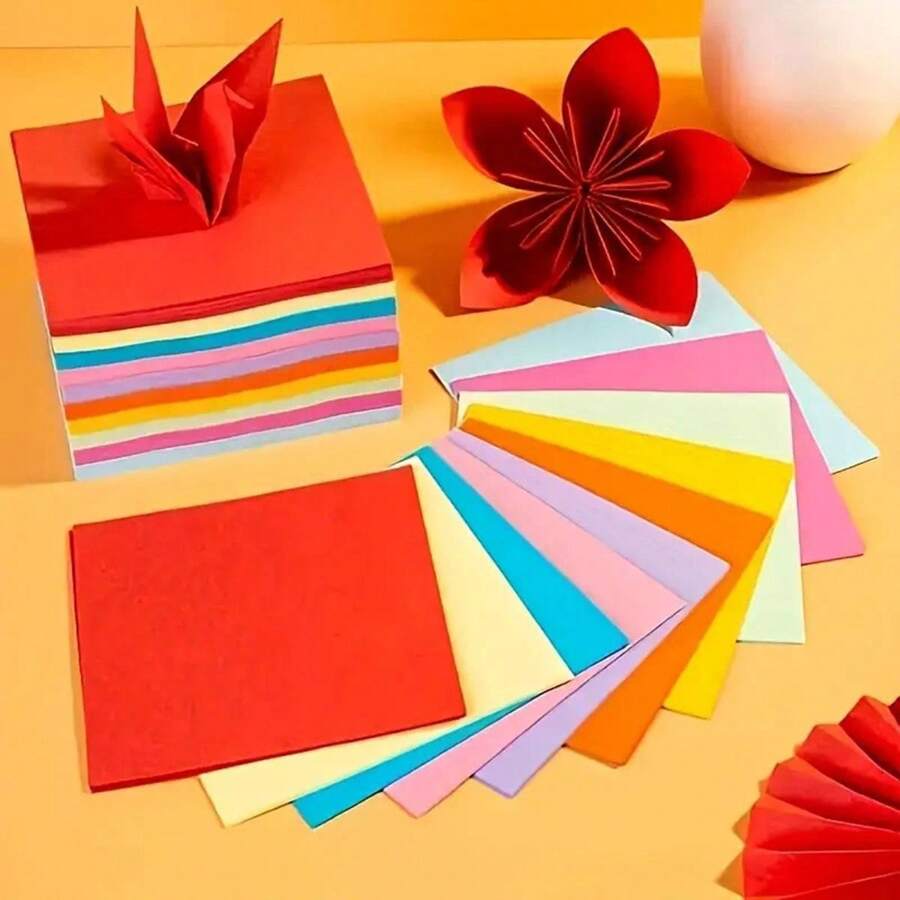 100pcs Origami, 6 Inch X 6 Inch/15 X 15 Cm Origami Kit, Square Double ...