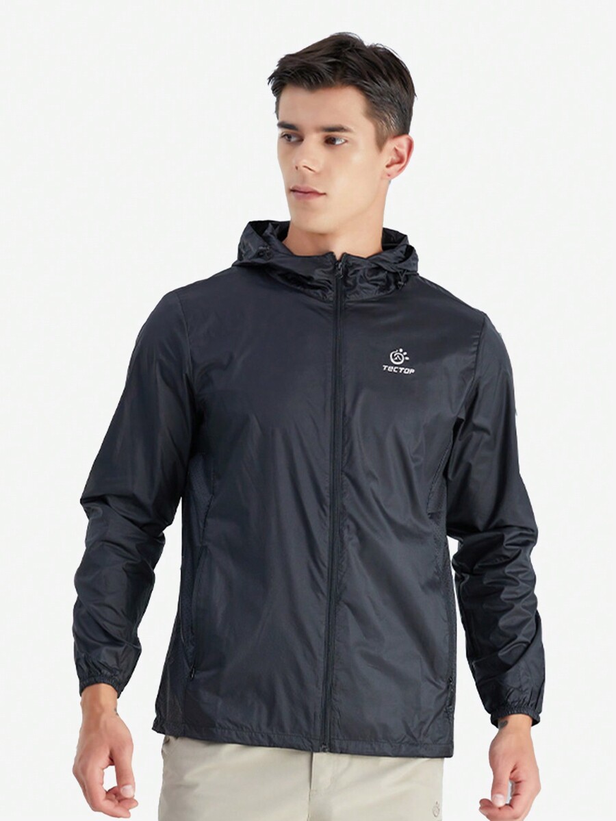 TECTOP Men Running Jacket Sun Protection Outdoor Sports Portable ...