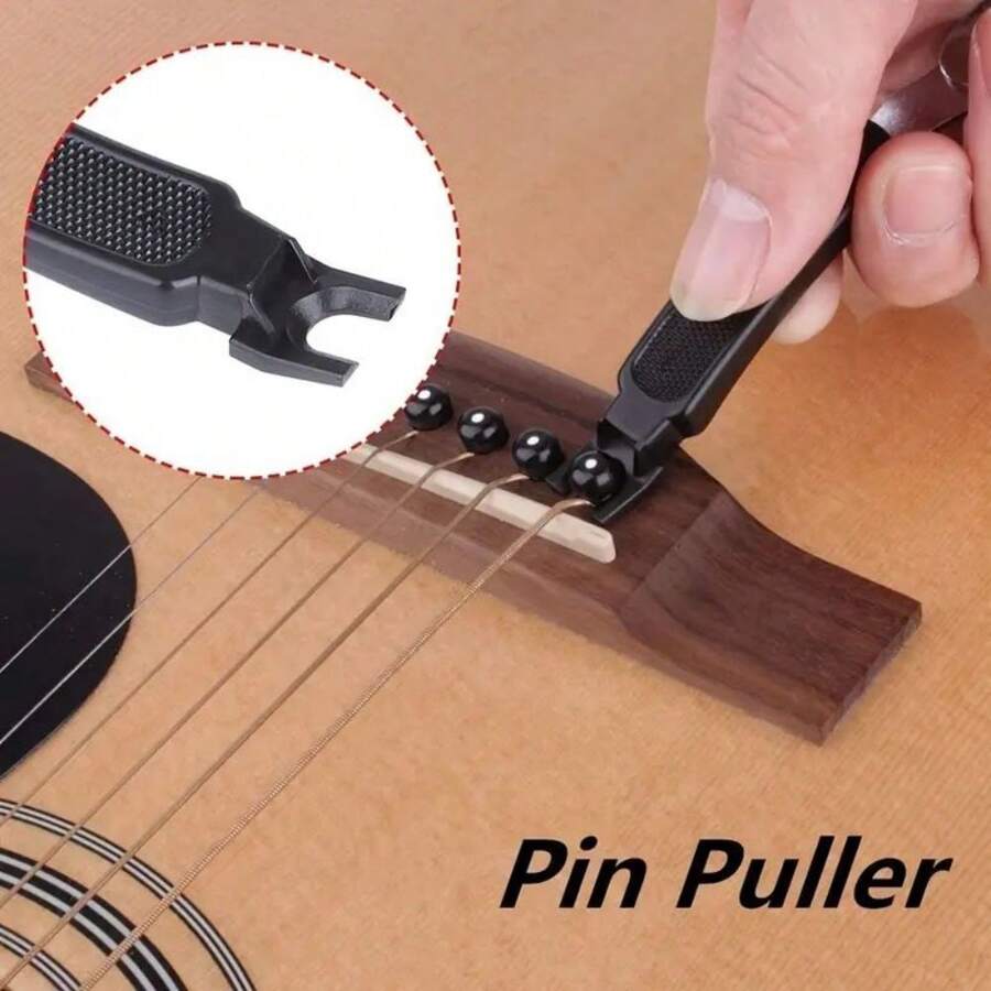 3-In-1 Guitar String Changing Tool Kit - Winder, Cutter And Bridge Pin ...