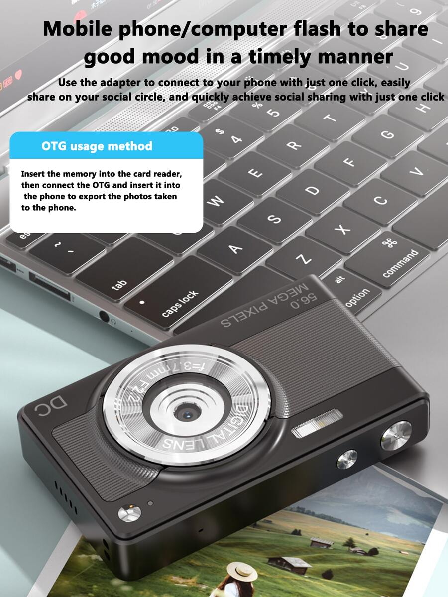 Portable CCD Card Digital Camera AF Autofocus 2.8-Inch Ultra HD Display ...