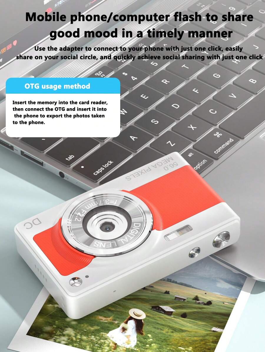 Portable CCD Card Digital Camera AF Autofocus 2.8-Inch Ultra HD Display ...