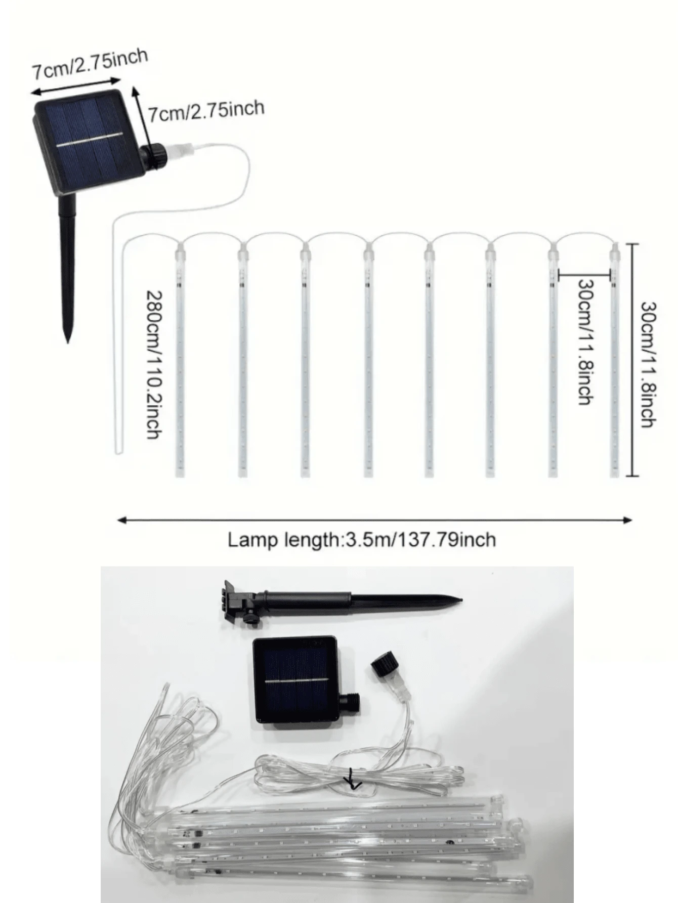 Decorate Your Home With This Meteor Shower Light: 1 Set Of Solar ...