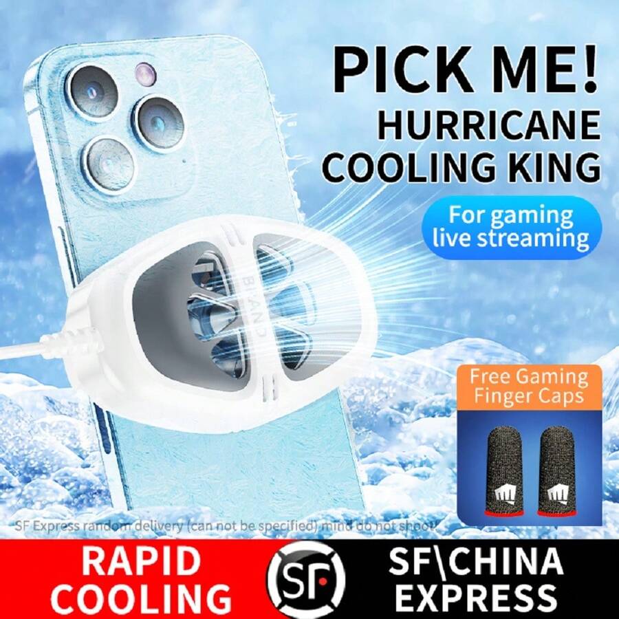 Mobile Phone Heat Dissipator With Temperature Display, Gaming Cooling ...