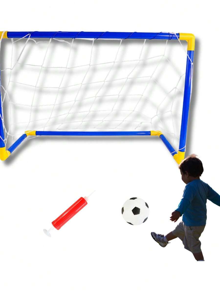 Complete Mini Goal For Children With Crossbar, Net, Ball And Pump, Boy ...