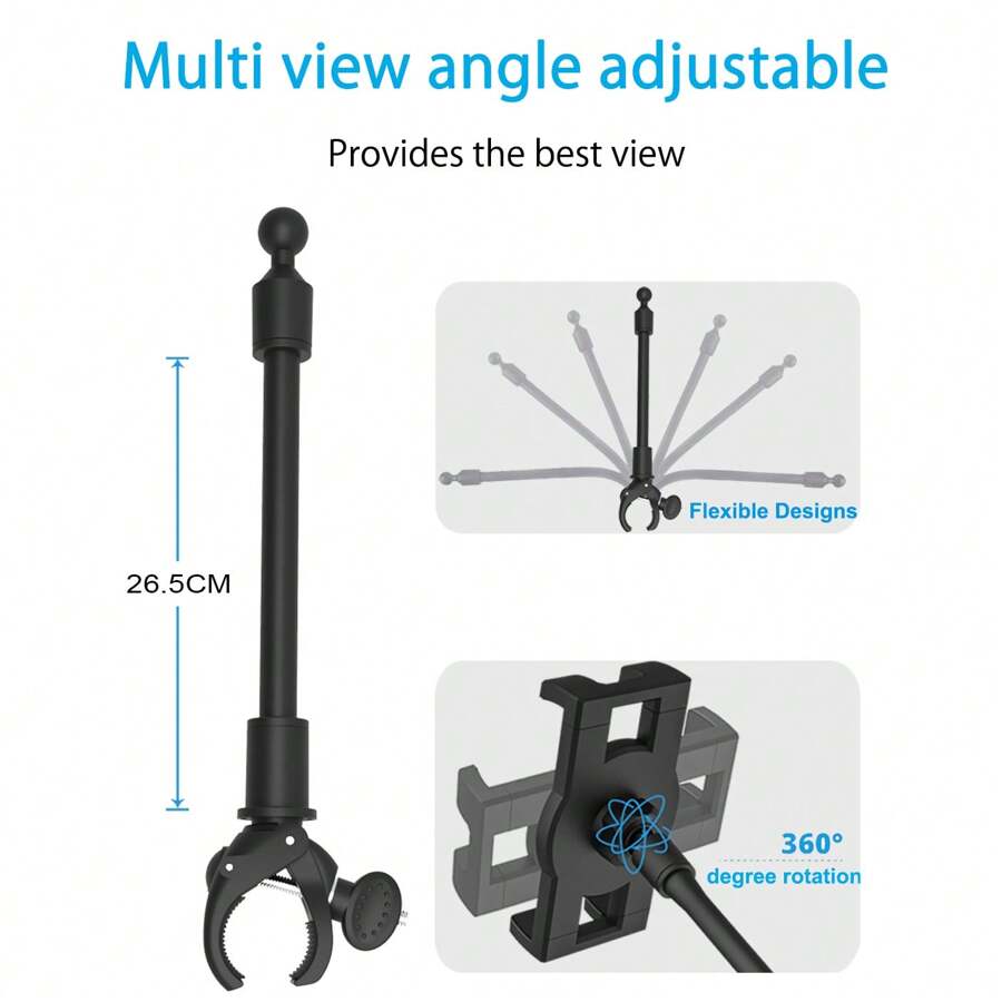 Gooseneck Indoor Cycling Tablet Holder For Fixed Treadmill Elliptical ...