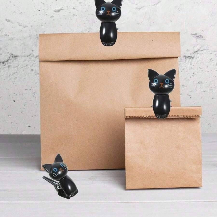 Potato Chip Bag Clips 8pcs Cat-Shaped Bag Clips, Kitchen Food Bag Clips ...