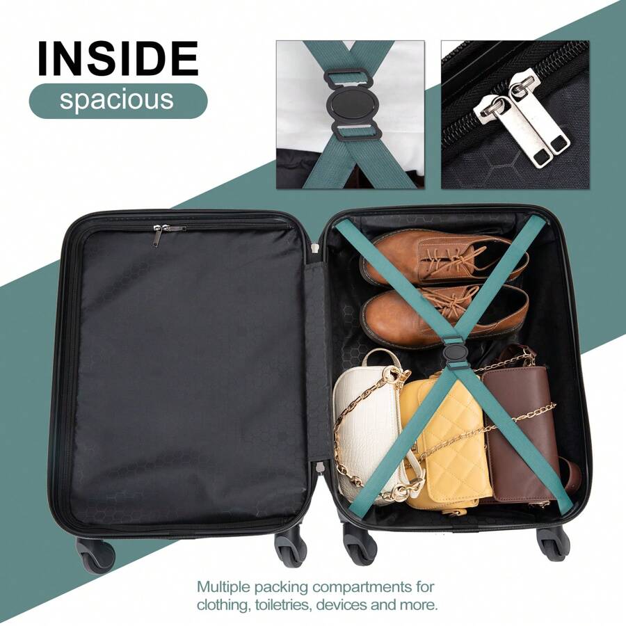 Travelhouse Luggage: Hardshell Suitcases With Spinner Wheels-Approved ...