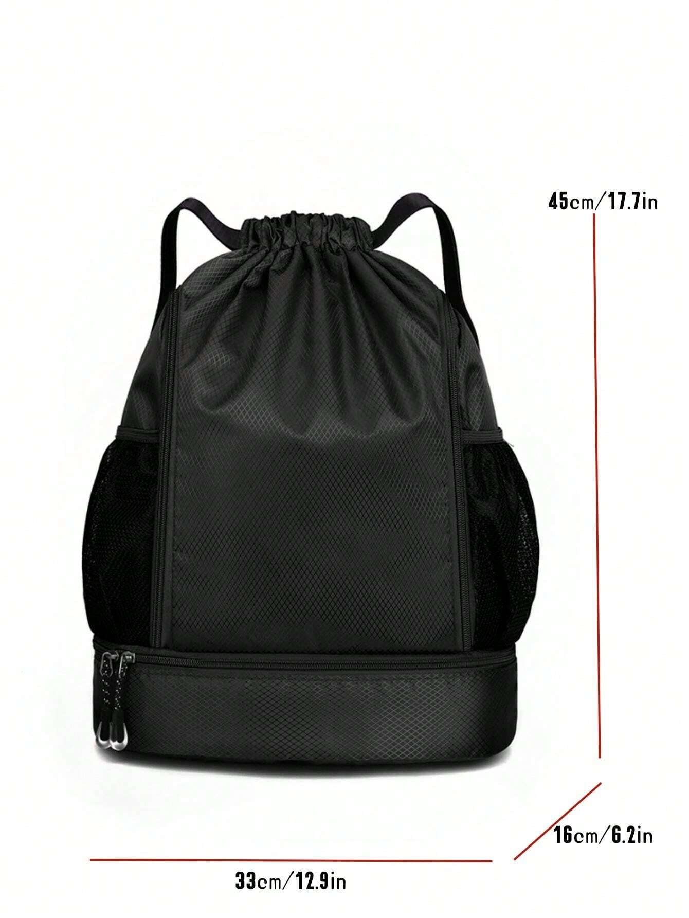 Portable Large Capacity Storage Backpack, Drawstring Sports Fitness Bag ...