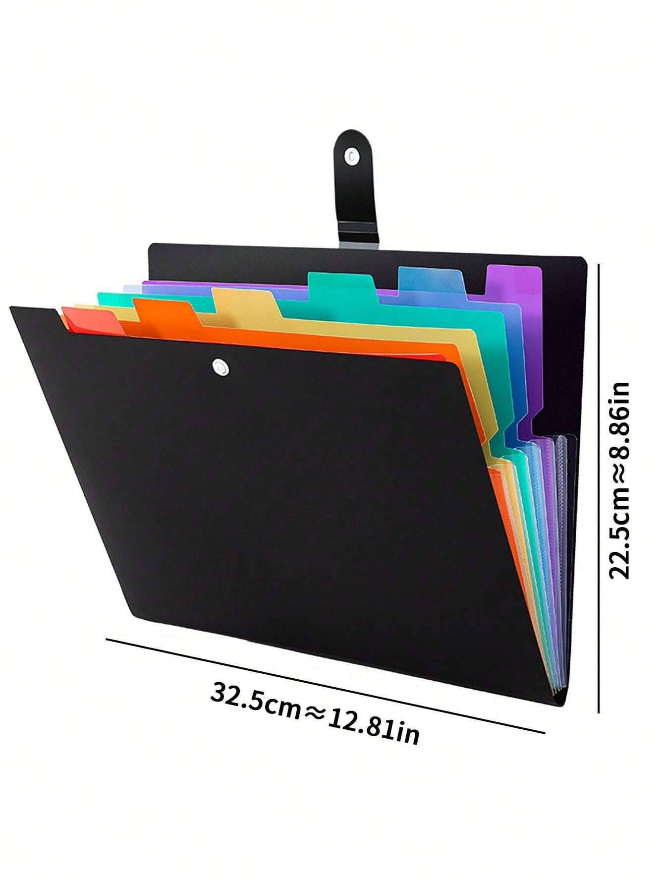 1 Multilayer Accordion File Folder With A4 Size, 7-Compartment Colorful ...