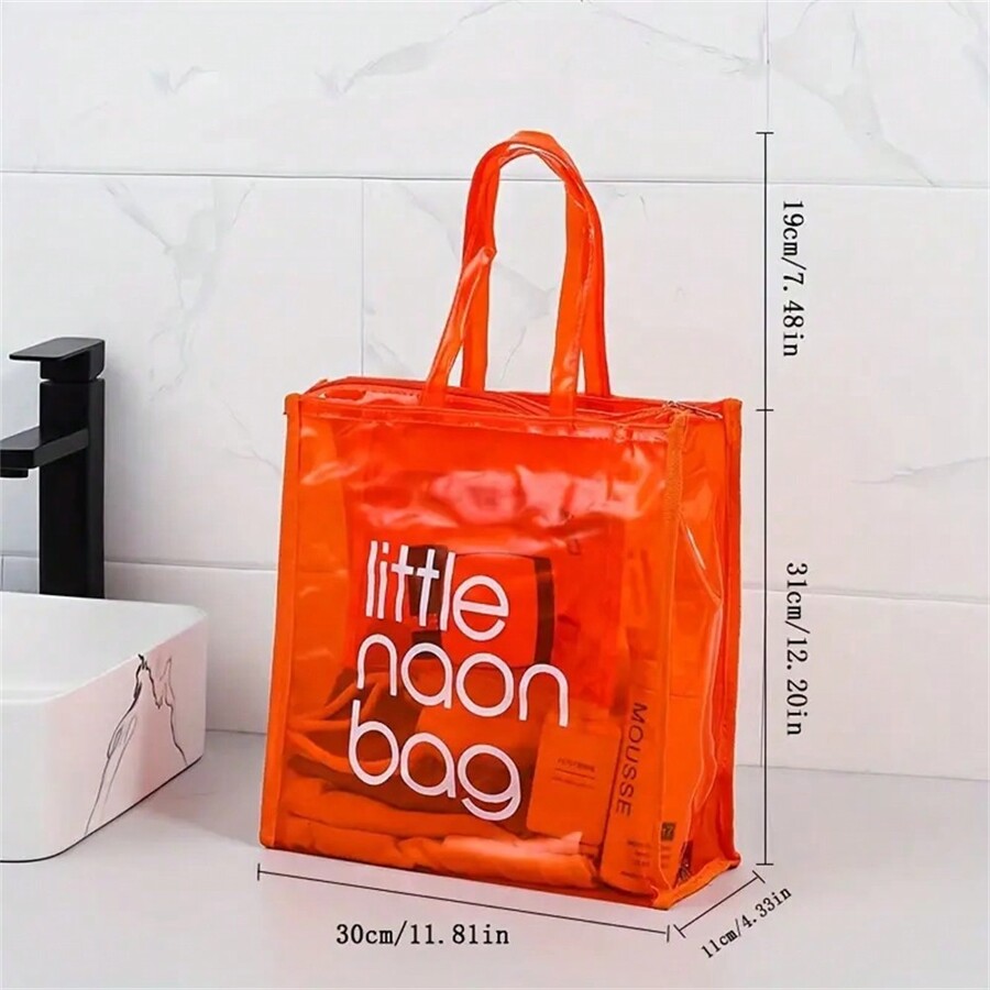 Candy-Colored Waterproof Swim Tote Bag With Large Capacity For Storage ...