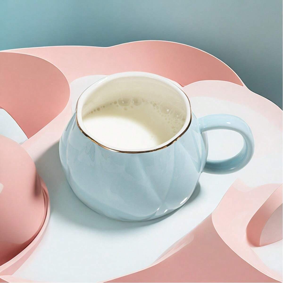 1pc 400ml/13.5oz Multicolor Simple And High-End Creative Ceramic Coffee ...