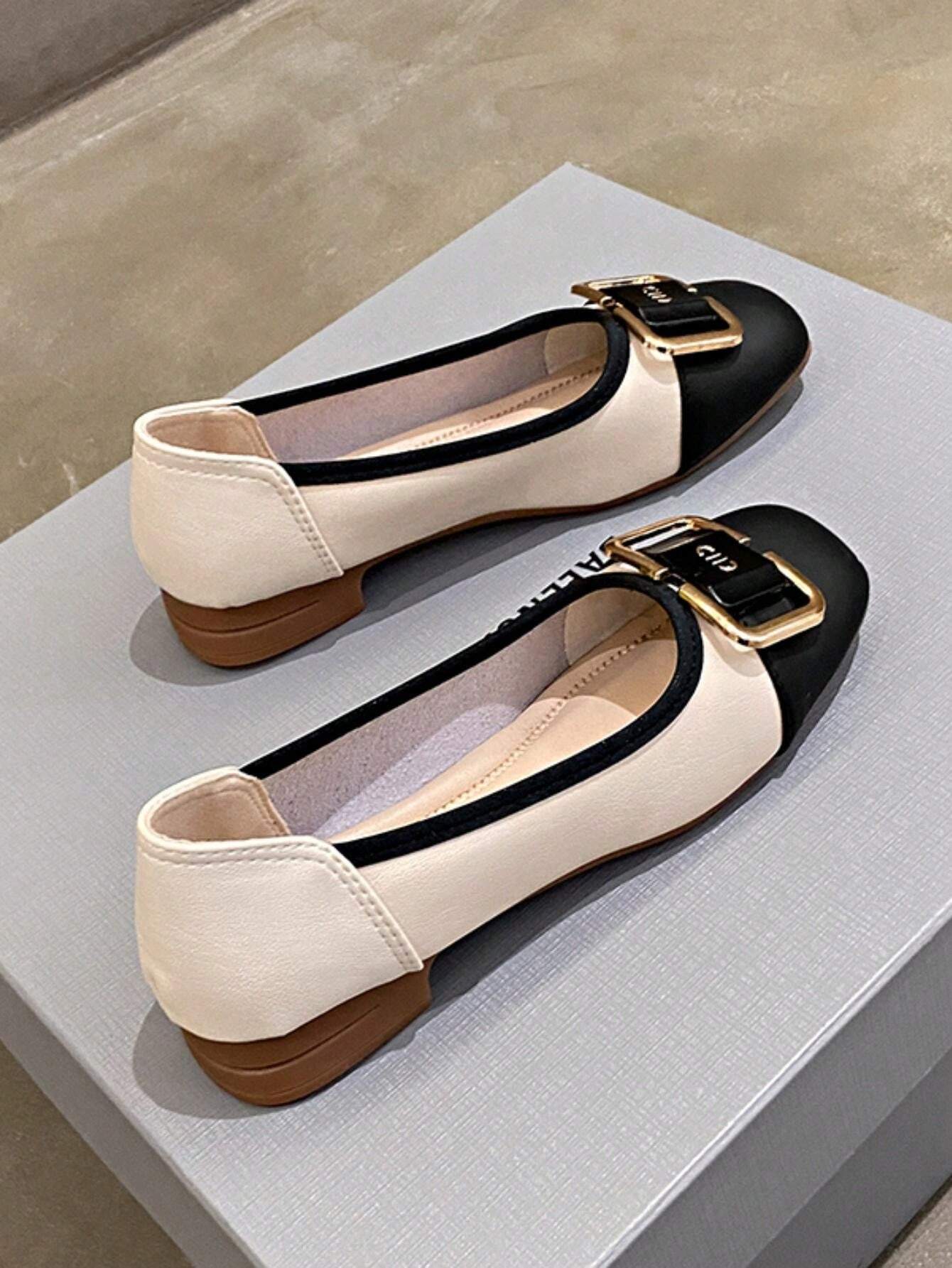 Arbeitsschuhe Für Damen Mit Quadratischer Zehenpartie, Schlichter Und ...