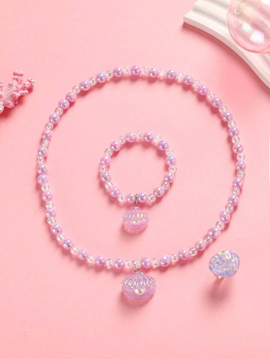 Childrens Jewelry Necklace Bracelet Ring Ocean Style Series Cross-Color ...