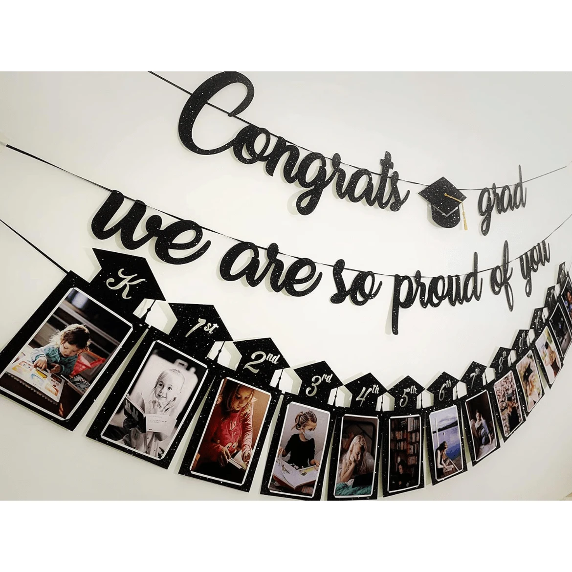Graduation Ceremony Graduation Banner Congratulation Grad Wall Hanging ...