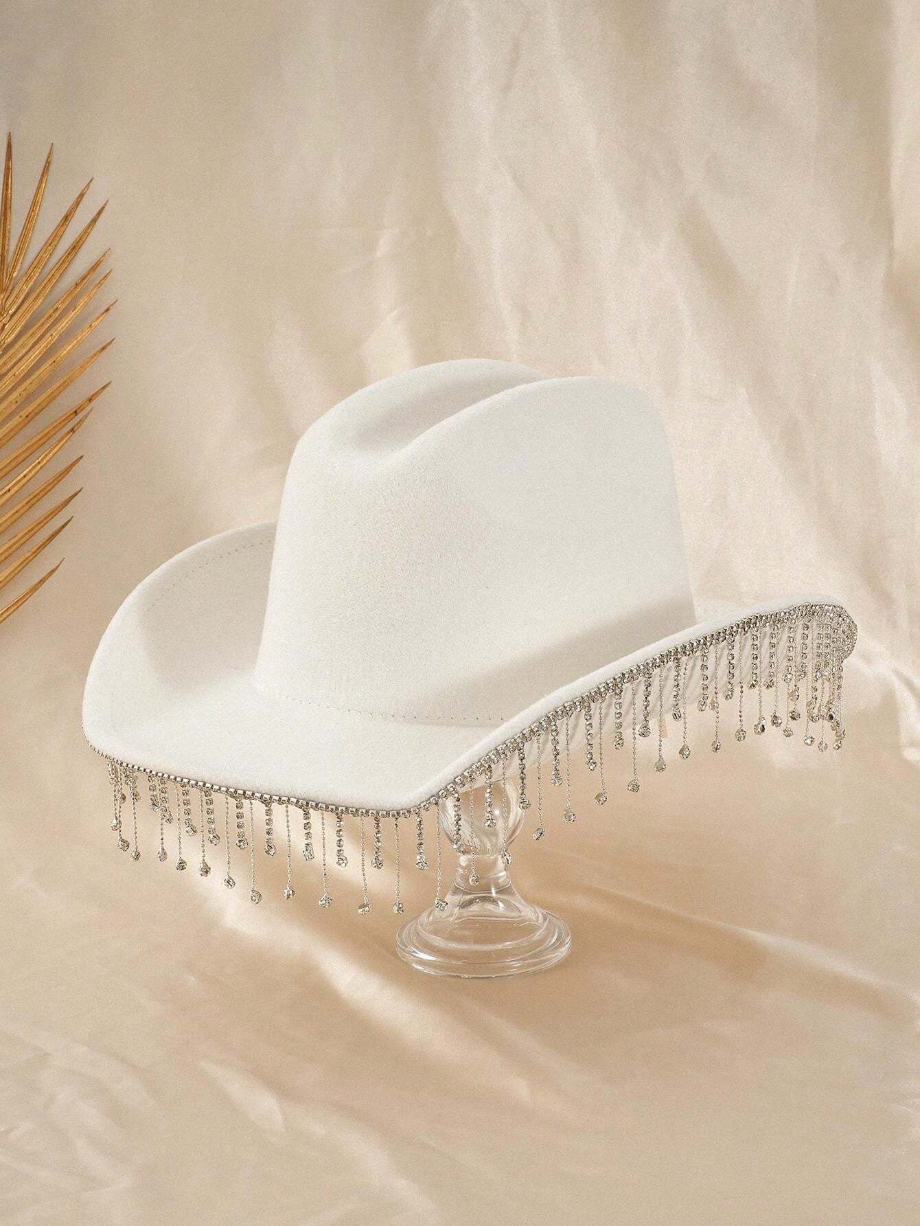 1pc Women's Unisex Solid Color High Top Hat With Curled Brim ...