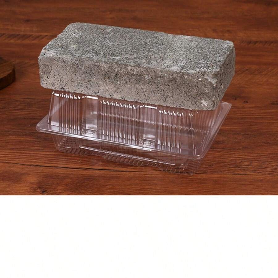 Clear Plastic Hinge Container Takeout Trays With Lids Reusable Food ...