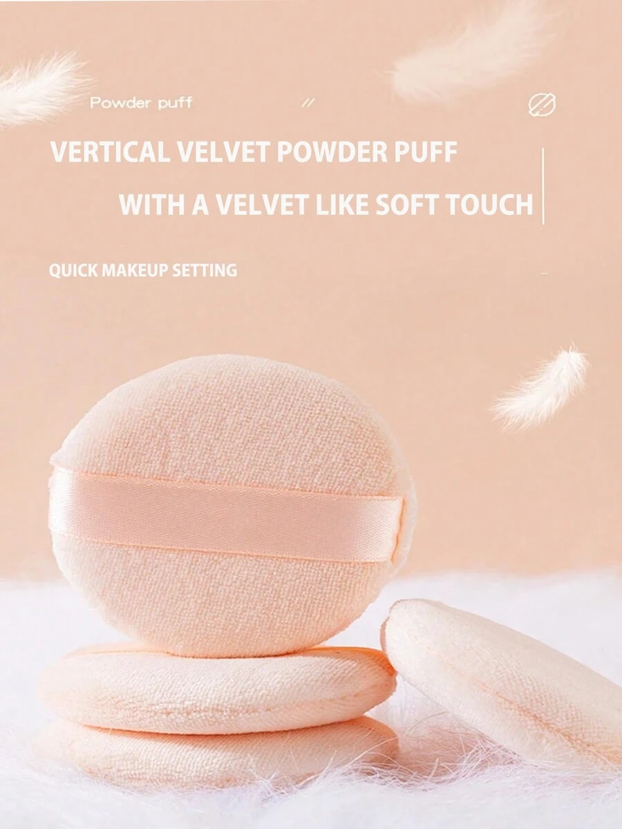 Skin-Colored Loose Powder Puff - Non-Absorbent And Non-Cakey Texture ...