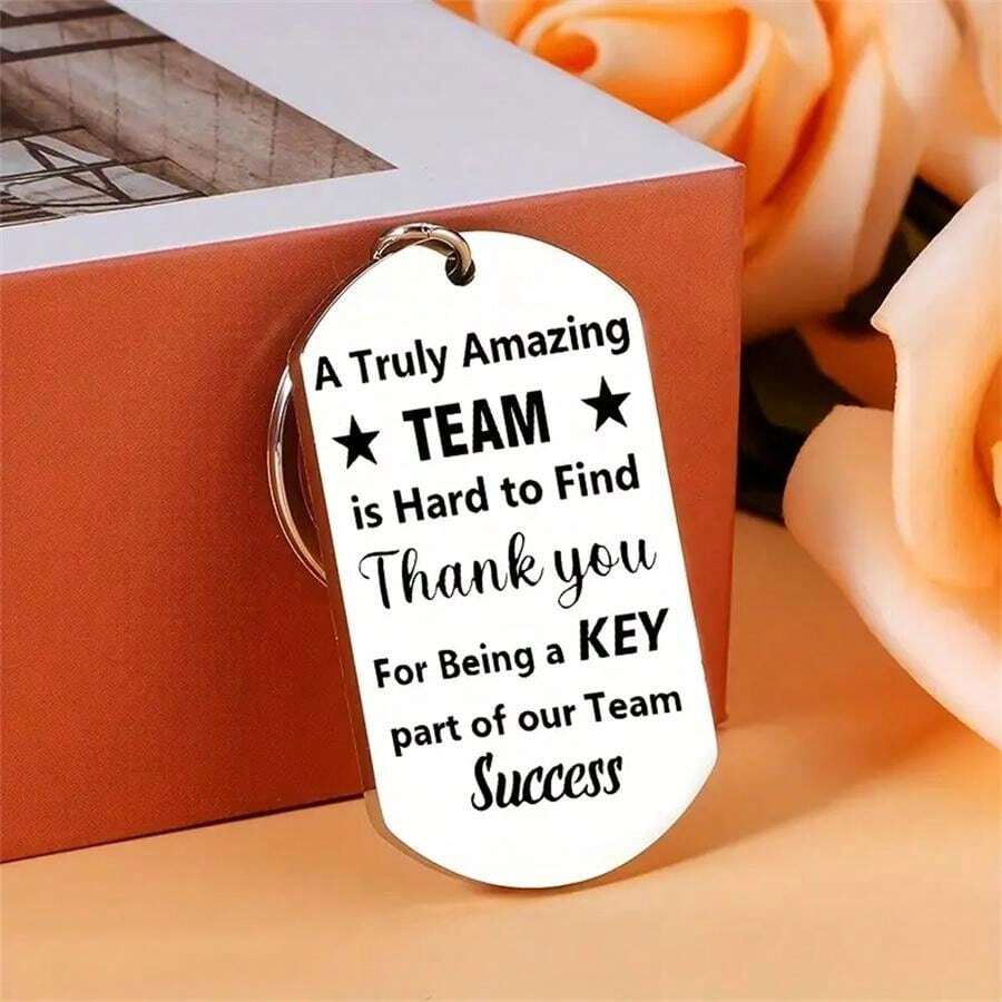 A Stainless Steel Keychain As A Gift For Employees And Colleagues ...