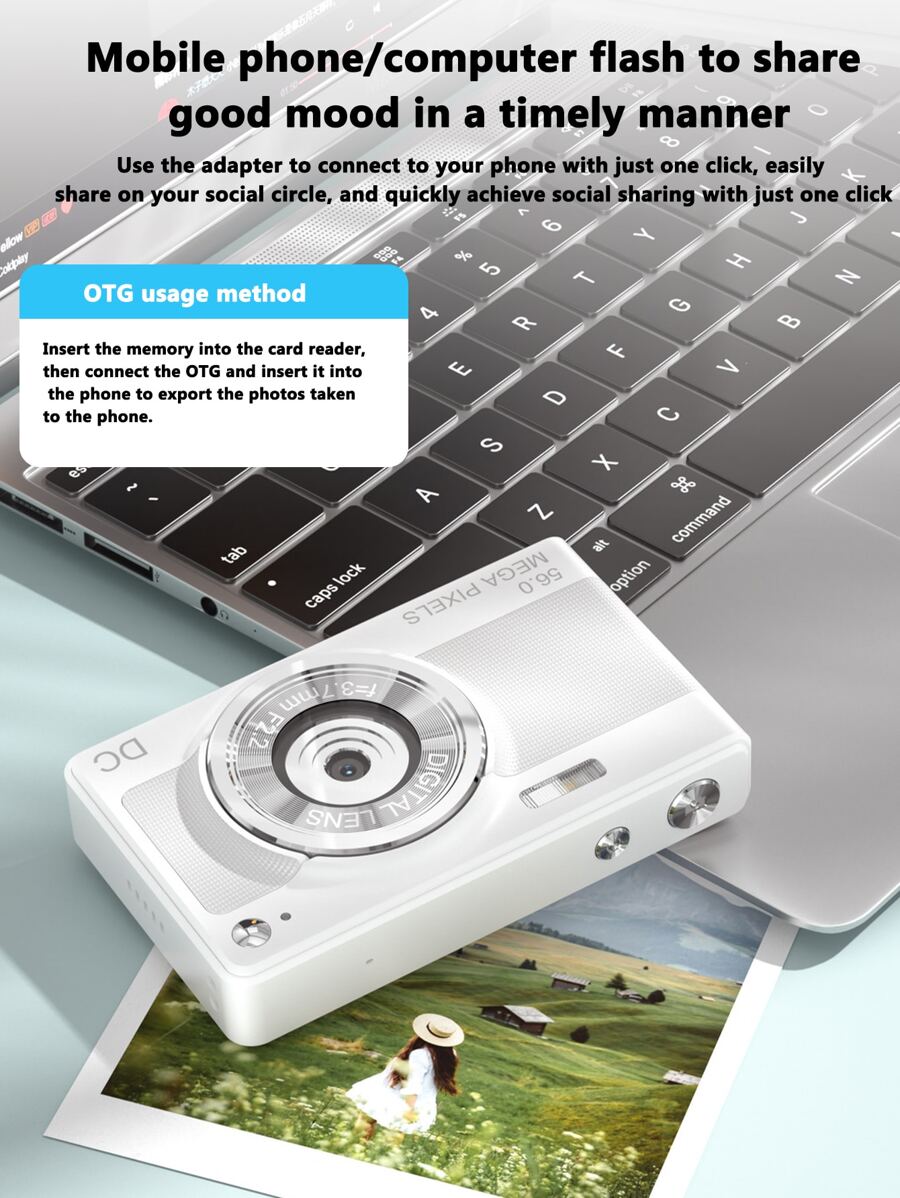 Portable CCD Card Digital Camera AF Autofocus 2.8-Inch Ultra HD Display ...