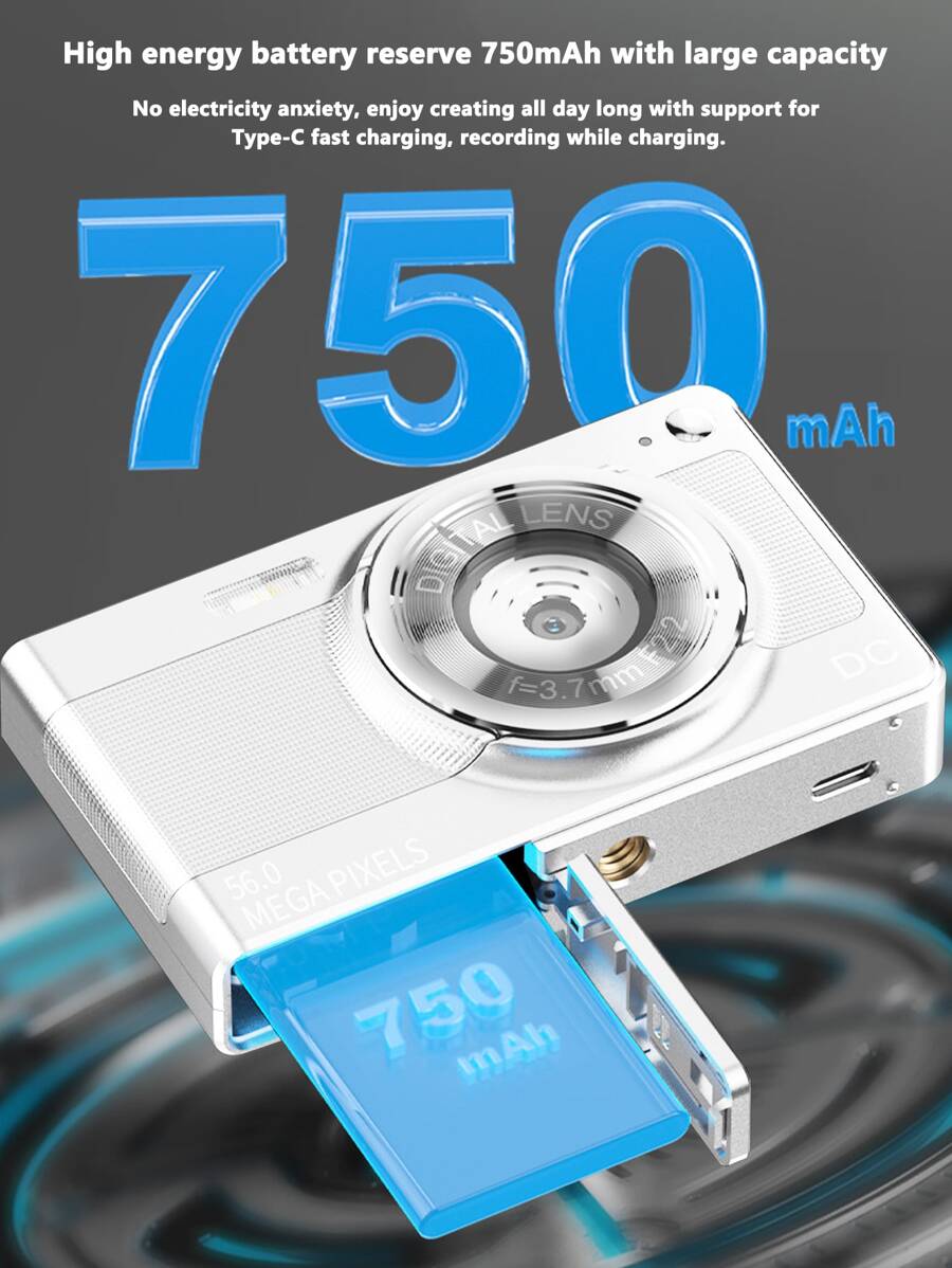 Portable CCD Card Digital Camera AF Autofocus 2.8-Inch Ultra HD Display ...