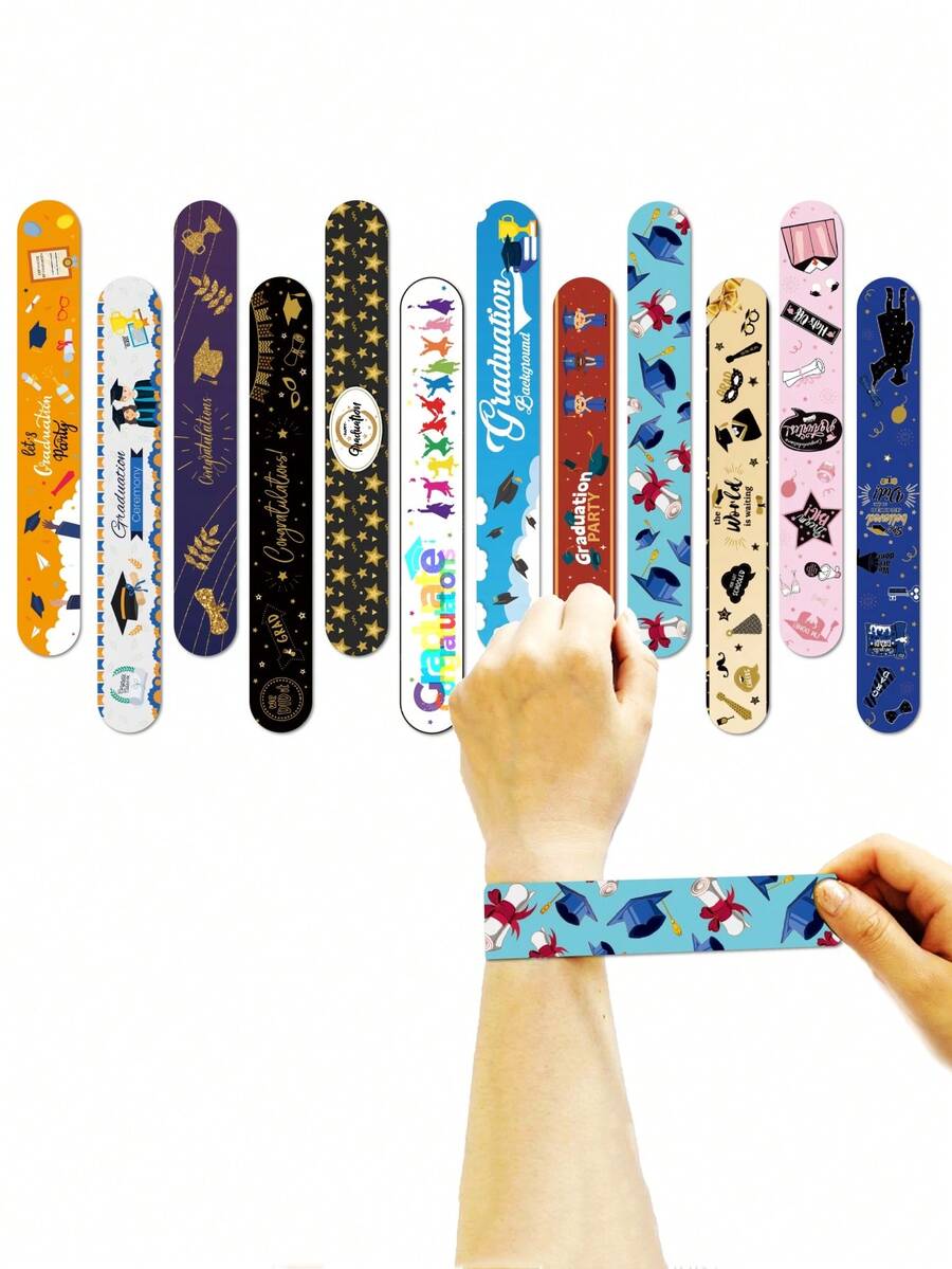 12pcs Graduation Season Souvenir Graduation Theme Decorative Slap ...
