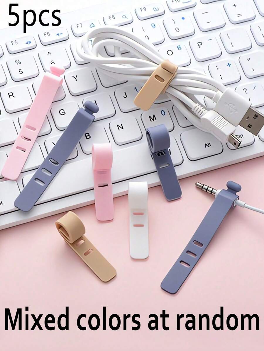 Silicone Banded Cable Organizer Anti Lost Headphone Charging Cable ...