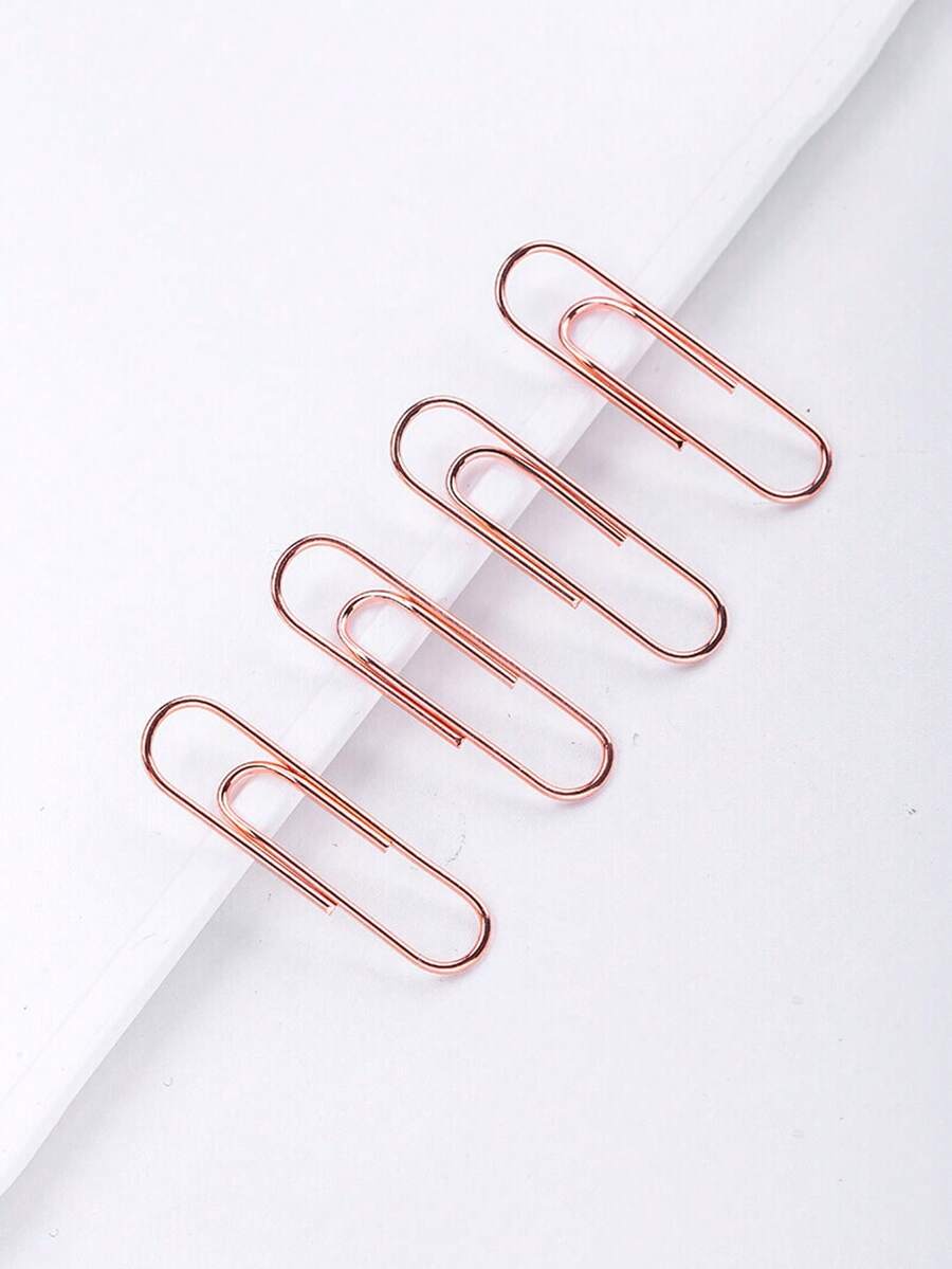 160 ชิ้น Rose Gold Twisted กระดาษคลิป, Creative Lovely Bookmark Pins ...